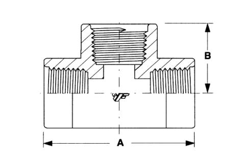 Furon® NPT Connection Fittings - Tee | Saint-Gobain