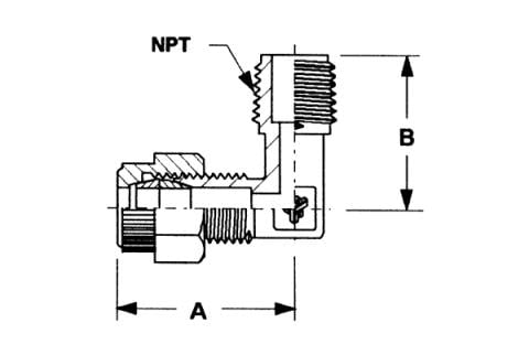 Furon® Grab Seal™ Fittings - Elbow Adapter Male | Saint-Gobain